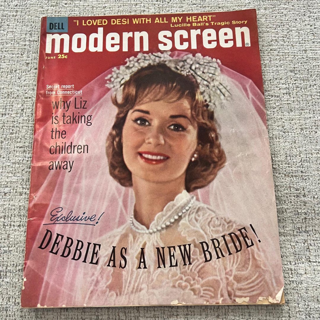 Dell Modern Screen Magazine June 1960 Debbie Reynolds as New Bride ...