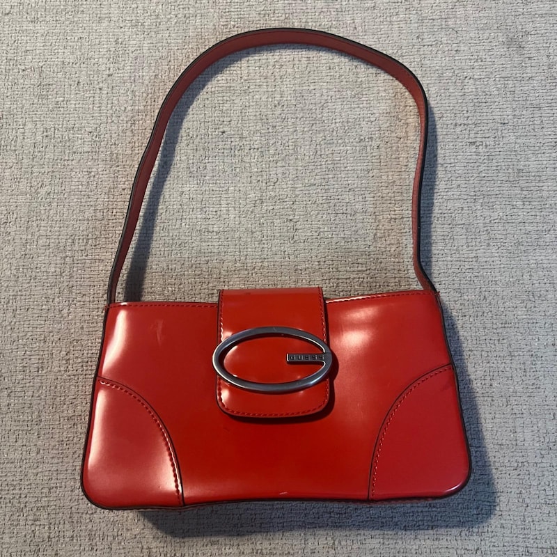 Vintage Guess Bag Red - Etsy