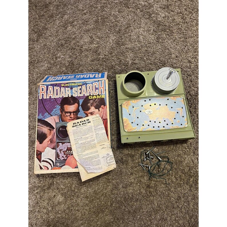 Vintage 1969 Ideal Electronic Radar Search Game With Box Untested ...
