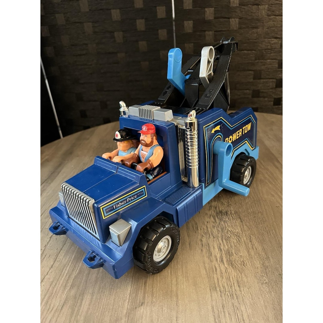 Vintage 1982 Fisher Price Power Tow 338 Inches Includes Driver + 1 ...