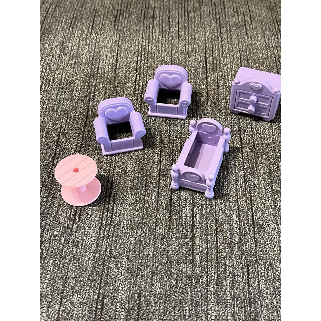 Fisher Price Vintage Dollhouse Furniture Smooshies? 5 Pcs Very Good ...