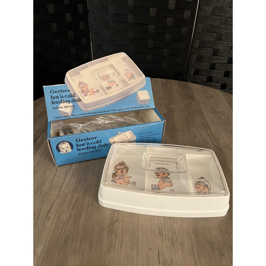 Vintage Gerber Hot N Cold Feeding Dish Deluxe Electric New in Box - Etsy