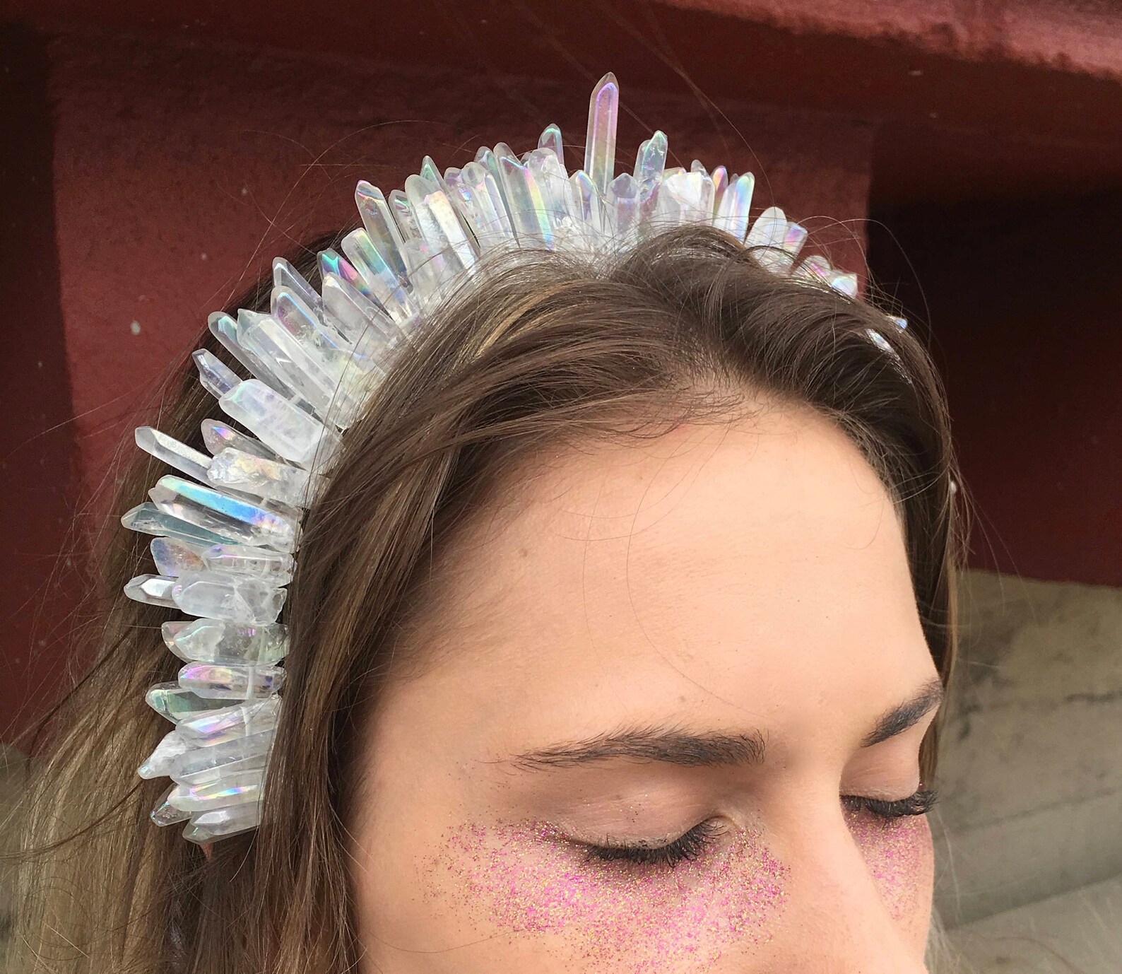 Wedding Crystal Crown the Aphrodite Crown Quartz Headpiece - Etsy