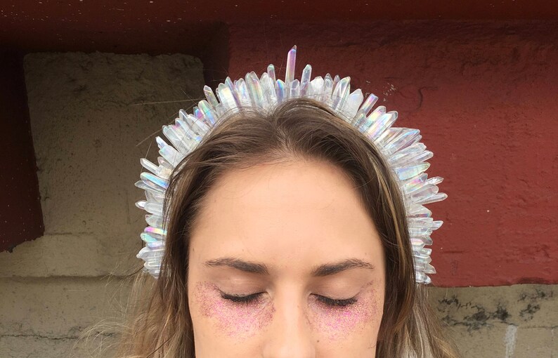 Wedding Crystal Crown the Aphrodite Crown Quartz Headpiece - Etsy