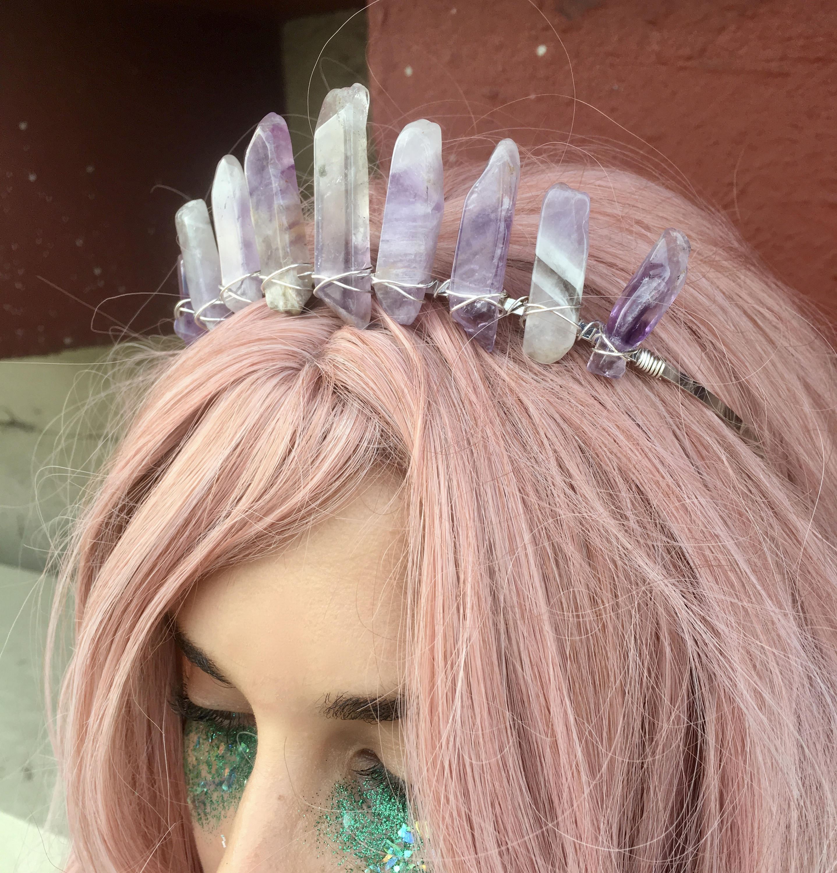 The Light Amethyst Crown Mermaid Crown Festival Crown | Etsy
