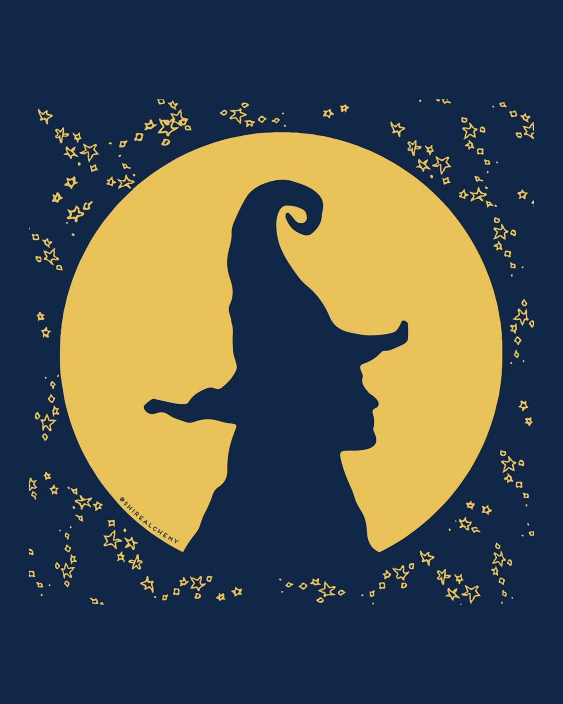 Full Moon Witch Digital Download Art Print - Etsy