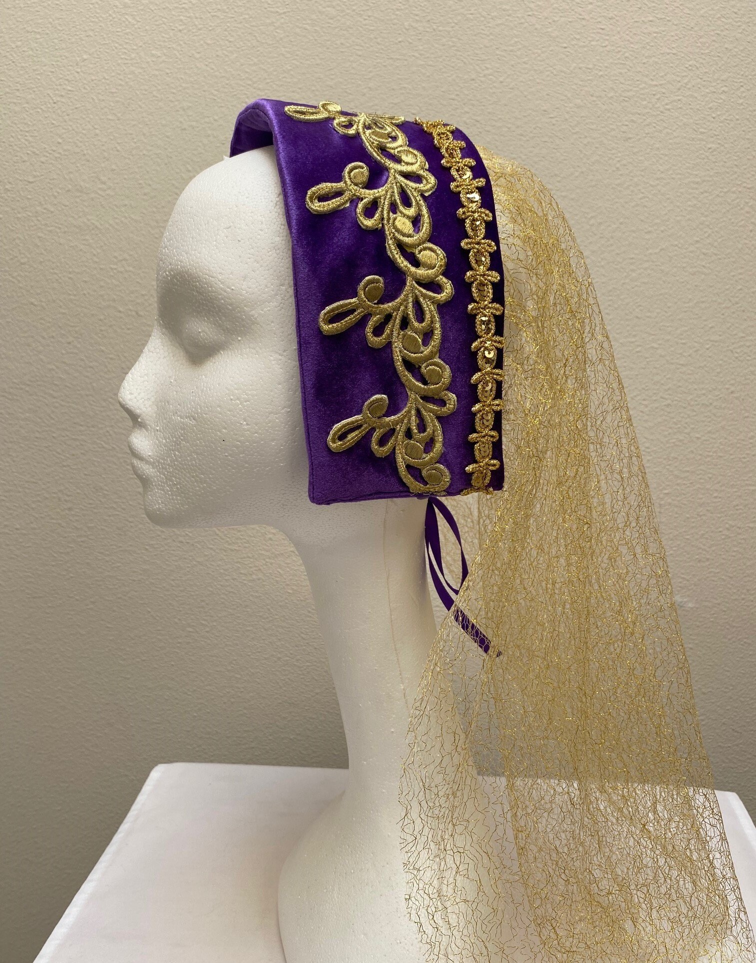 New Adult Purple Renaissance Medieval Tudor Elizabethan Queen Women's ...