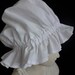 Adult Victorian Renaissance Colonial White Cotton Muffin Mop Hat Cap ...
