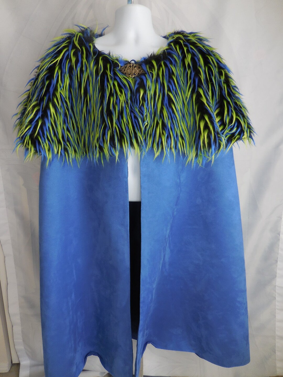 New Adult Renaissance Medieval Tudor Elizabethan Deep Blue Suede Long ...