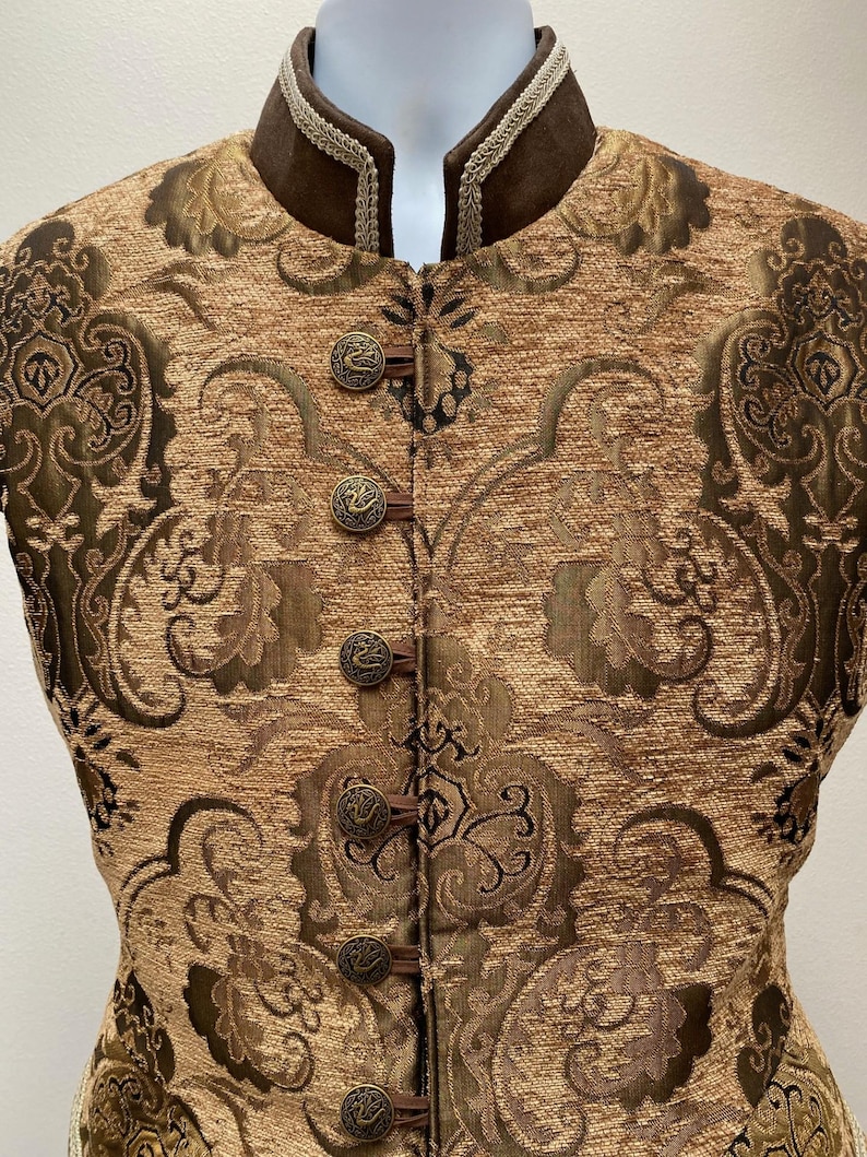 Men's Renaissance Medieval Elizabethan Tudor Pirate Buccaneer Brown and ...