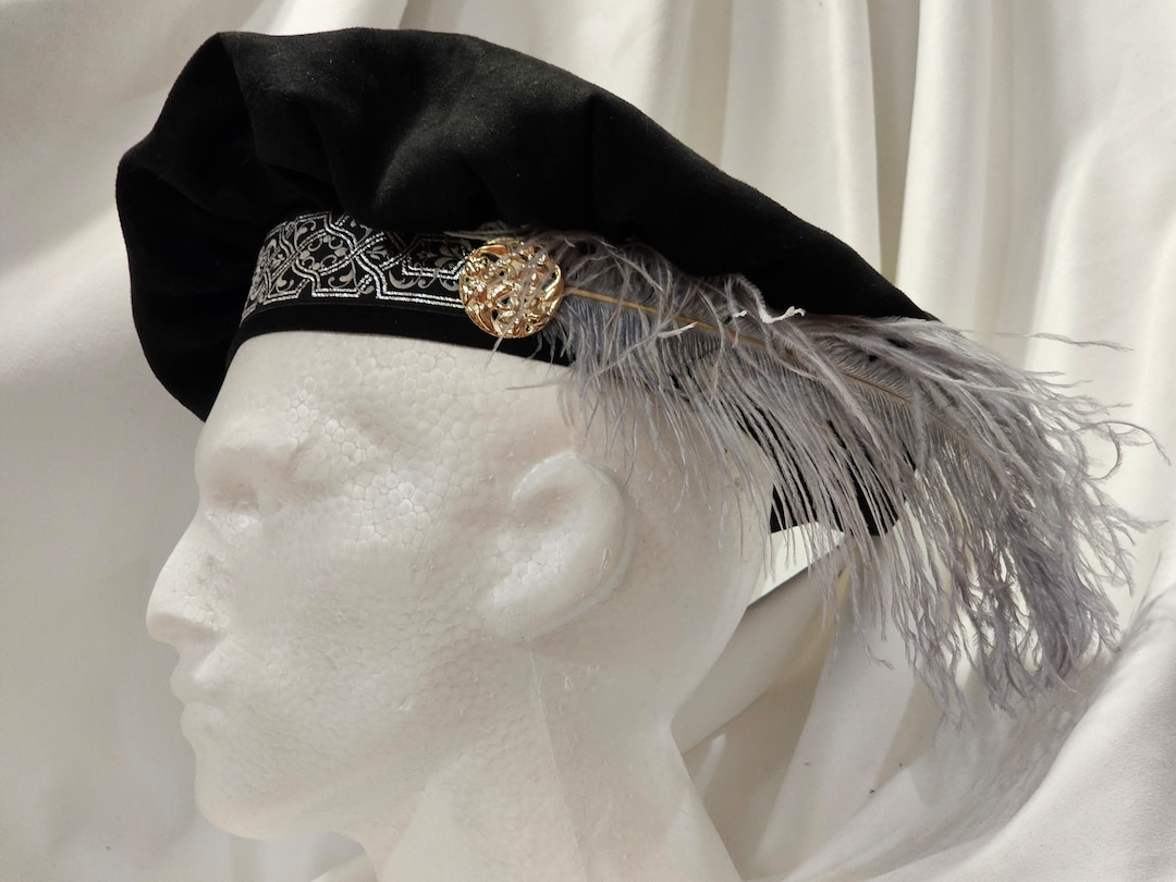 New Adult Renaissance Medieval Tudor Elizabethan Floppy Hat Muffin Cap ...