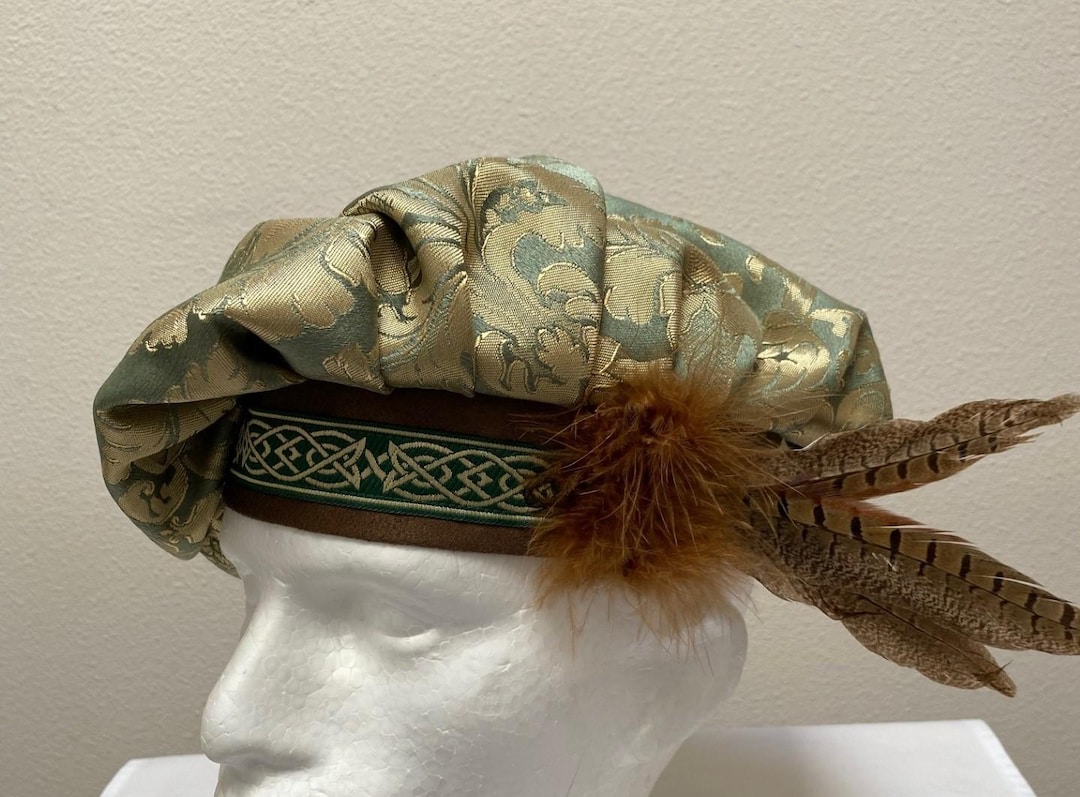 New Adult Green Brocade Renaissance Medieval Tudor Elizabethan Celtic ...