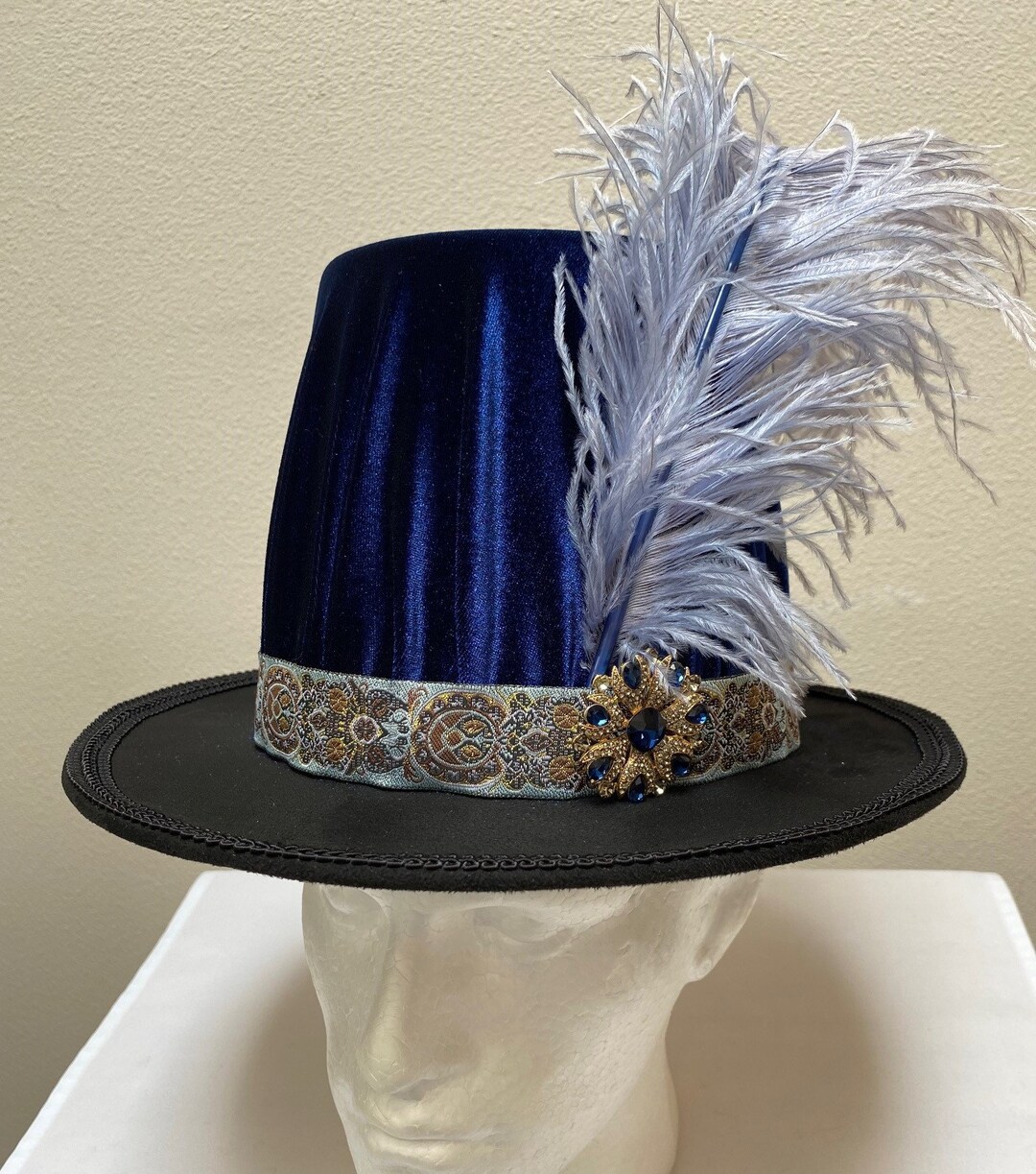 New Adult Renaissance Medieval Tudor Elizabethan Deep Blue Velvet Royal ...