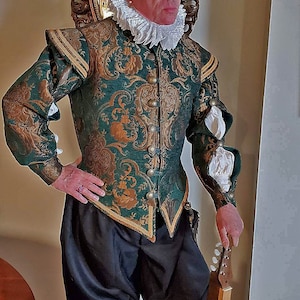 New Men's Renaissance Elizabethan Medieval Royal Doublet With Removable ...