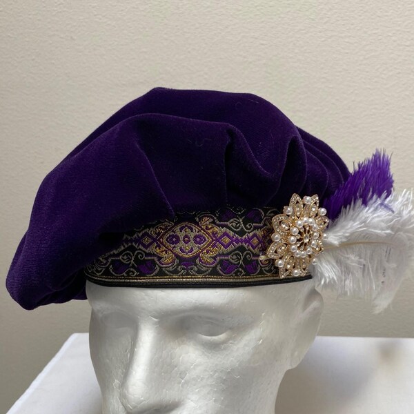 Purple Renaissance Hats - Etsy