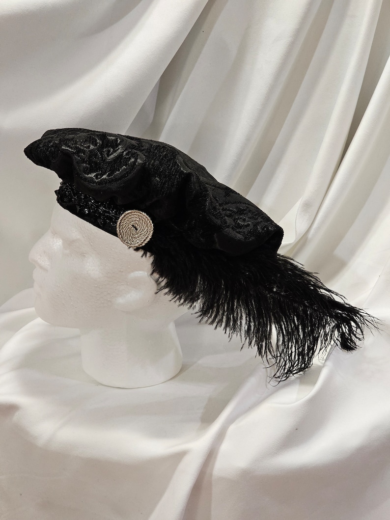New Adult Renaissance Medieval Tudor Elizabethan Floppy Hat Black ...