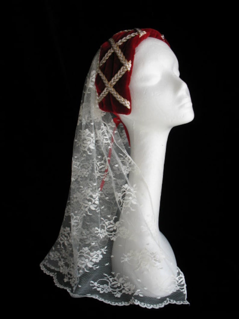 Neuer roter Samt Renaissance Mittelalter Tudor Elizabethaner Cosplay ...