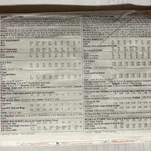 New Uncut Simplicity 9454 Sewing Pattern Renaissance Medieval Tudor ...