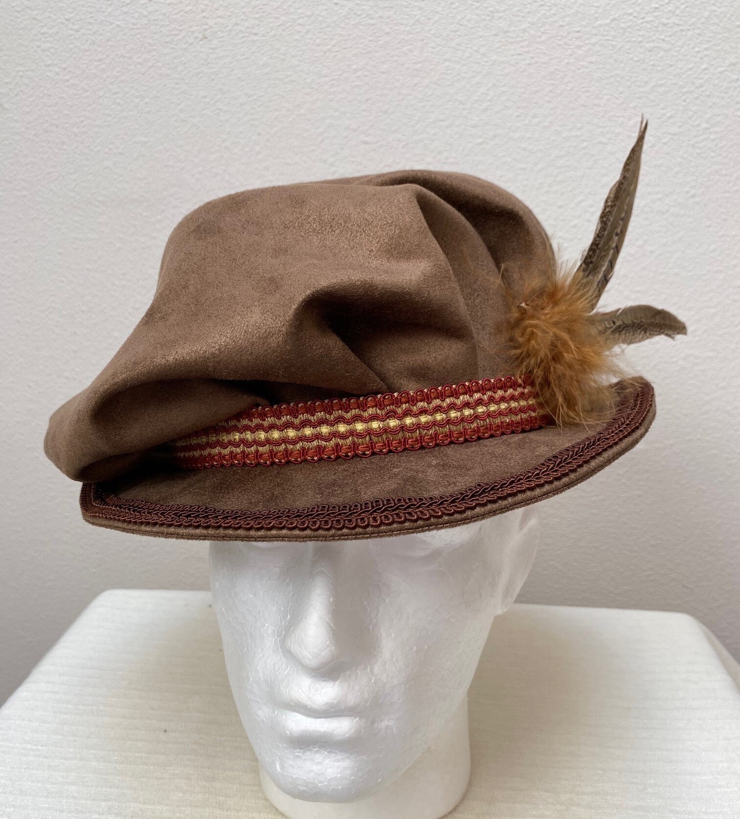 New Adult Renaissance Medieval Elizabethan Colonial Brown Suede Cloth ...