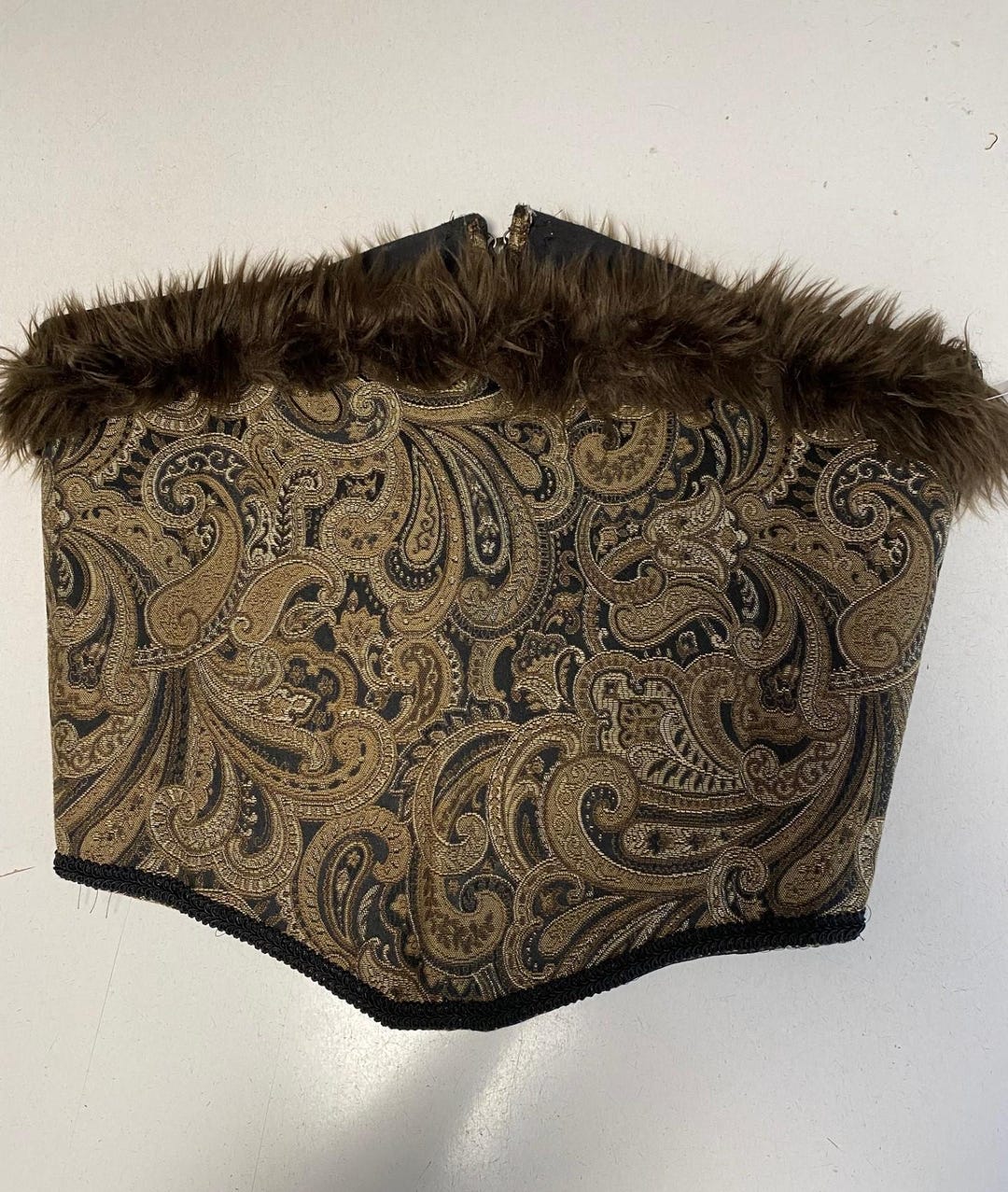 New Women's Renaissance Victorian Elizabethan Brown Brocade Wench ...