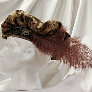 New Renaissance Medieval Tudor Elizabethan Brown and Gold Brocade ...