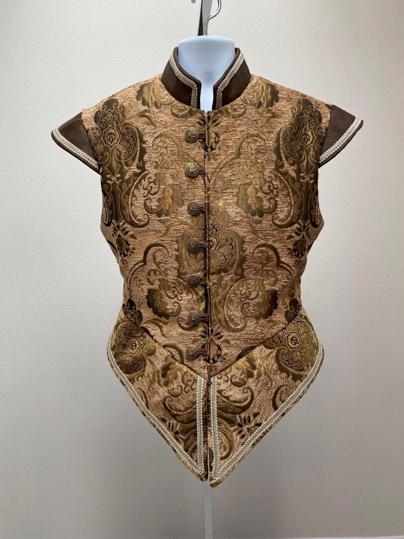 Men's Renaissance Medieval Elizabethan Tudor Pirate Buccaneer Brown and ...