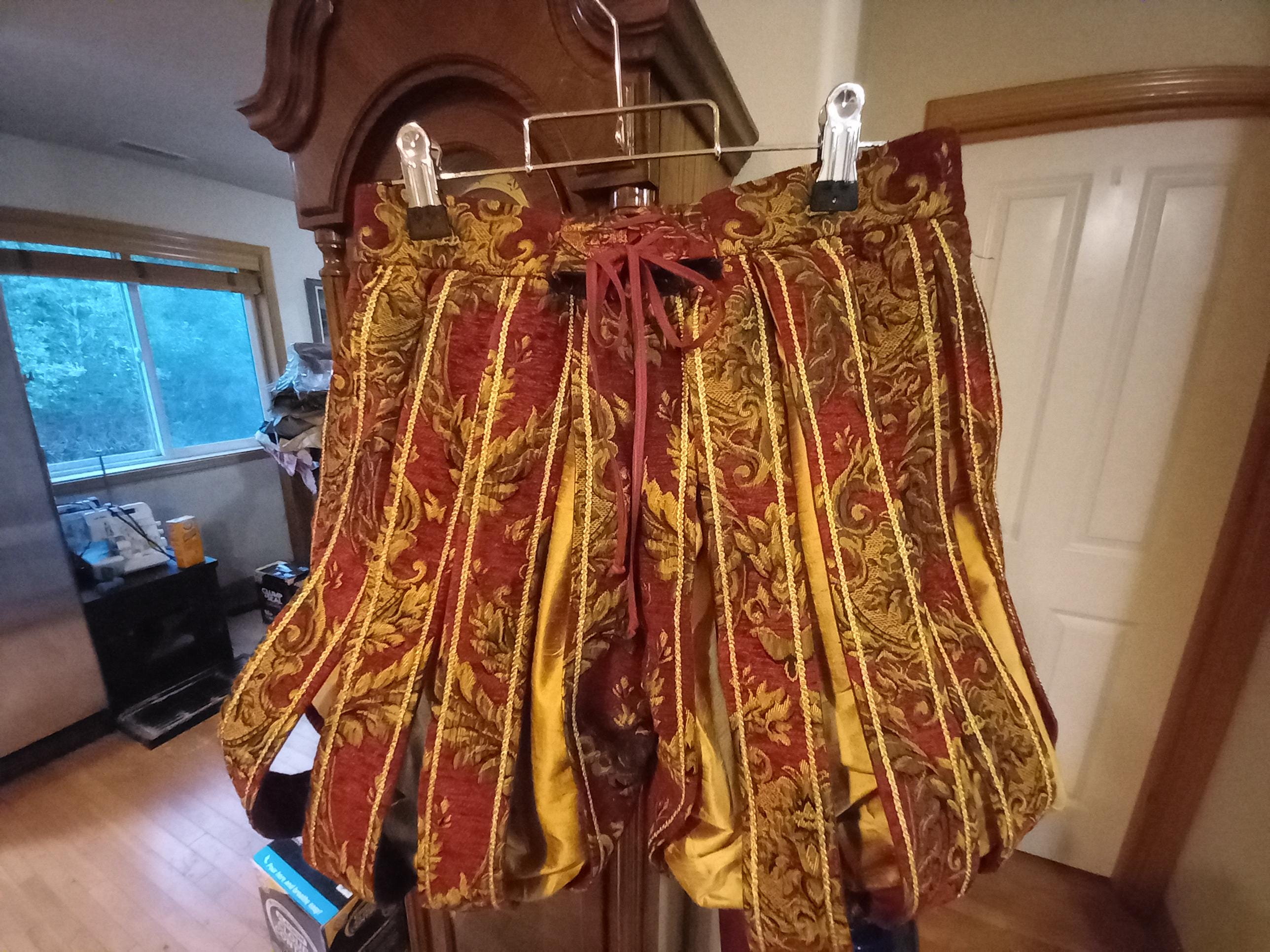 Authentic Renaissance Medieval Tudor Elizabethan King Royal Brocade ...