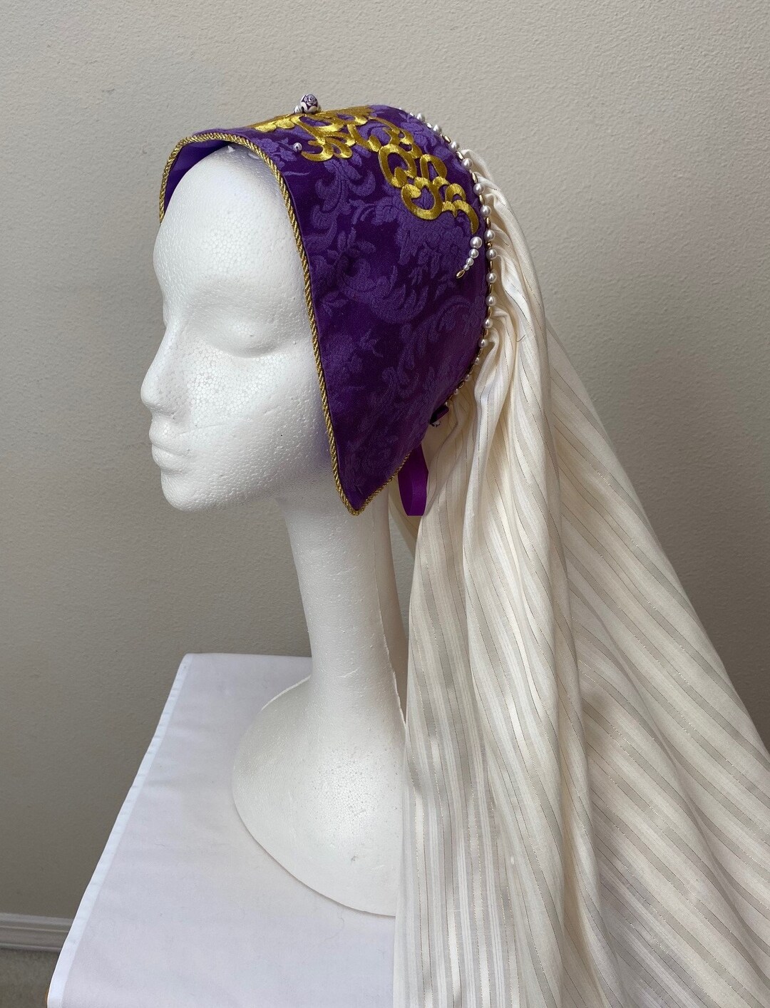 New Adult Purple Renaissance Medieval Tudor Elizabethan Victorian Queen ...