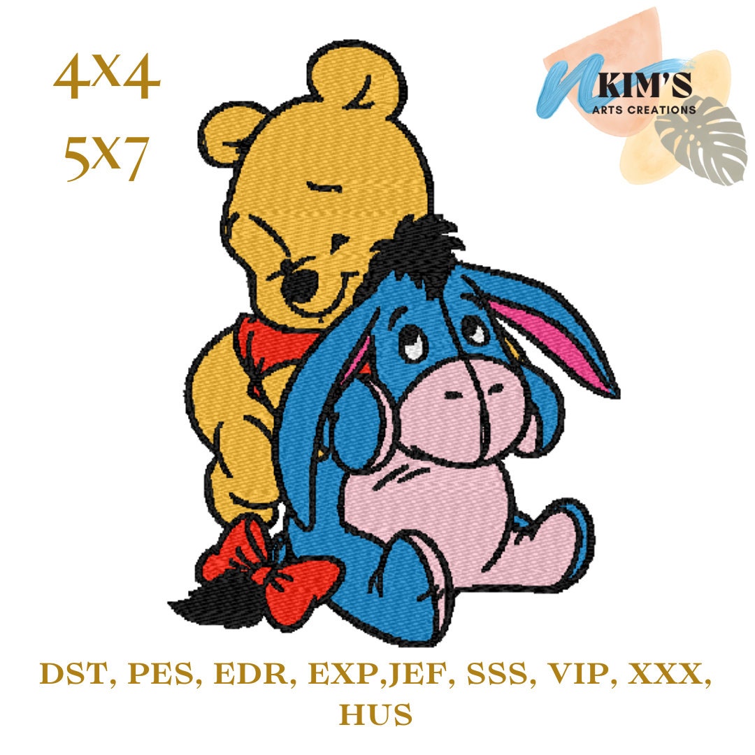 Winnie the Pooh and Egor Embroidery - Etsy