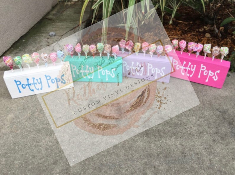 Potty Pops Sign, Potty Training Aid, Potty Award, Potty Training Reward ...