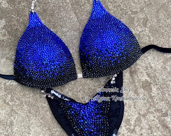 Competition Set Rhinestone Fitness NPC IFBB WBFF - Etsy