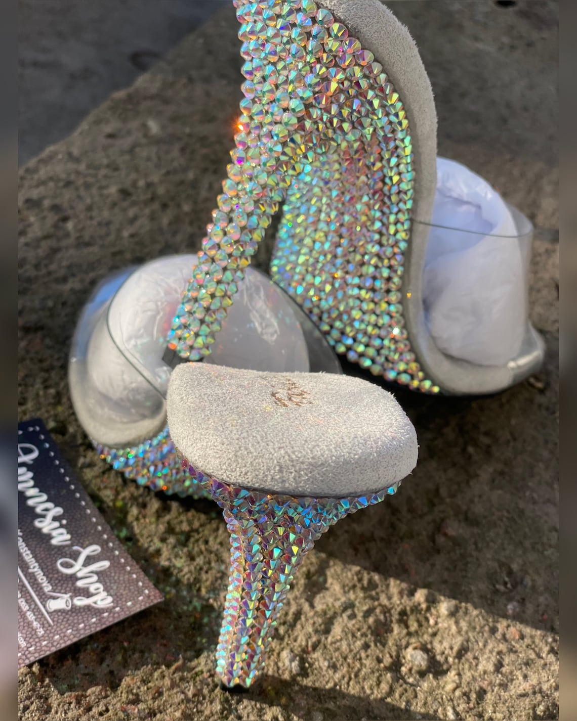 Crystal AB Bikini Shoes SW Shoes Competition Shoes Bikini - Etsy