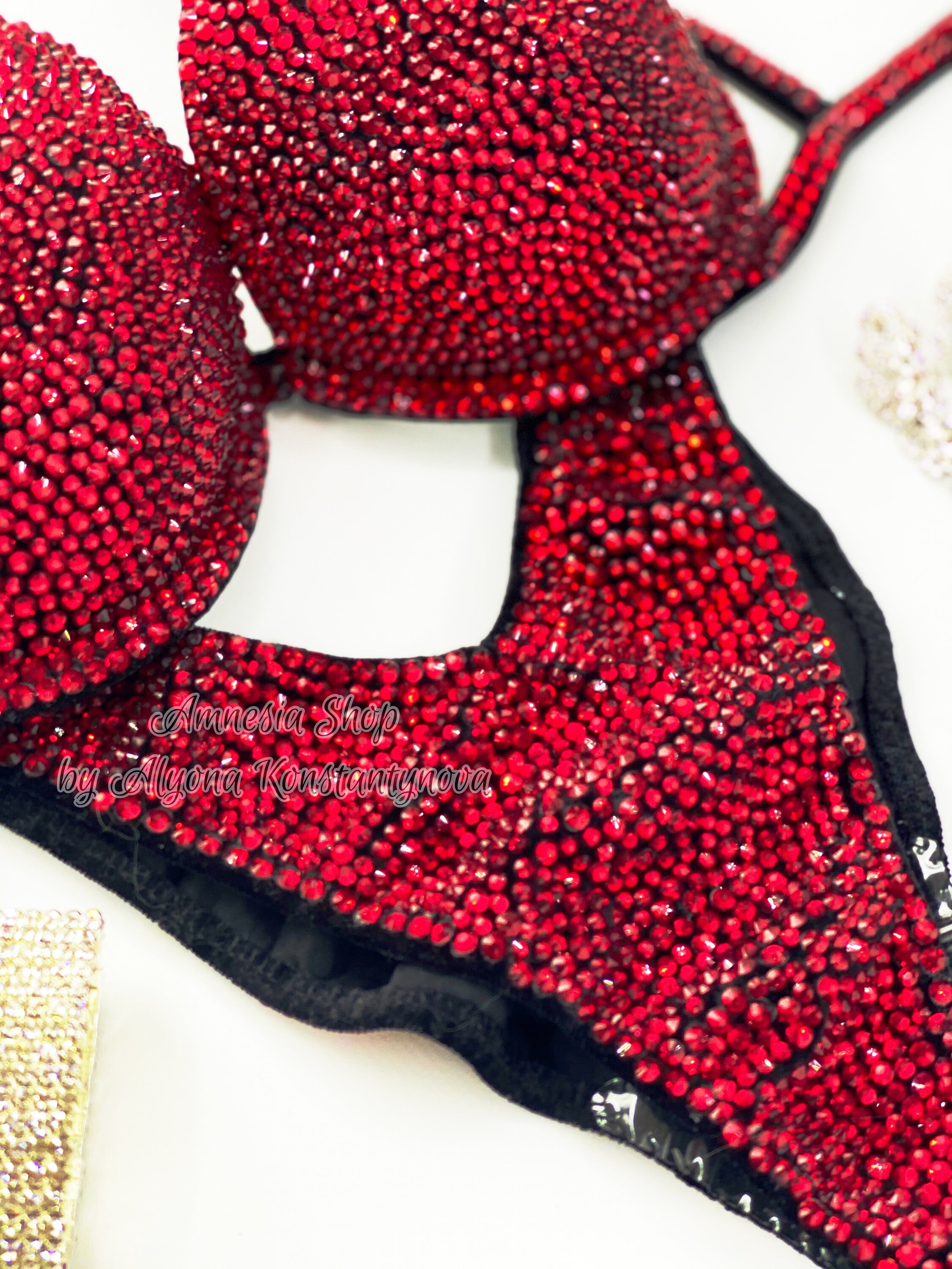 Competition Bikini Set Rhinestone Fitness NPC IFBB - Etsy