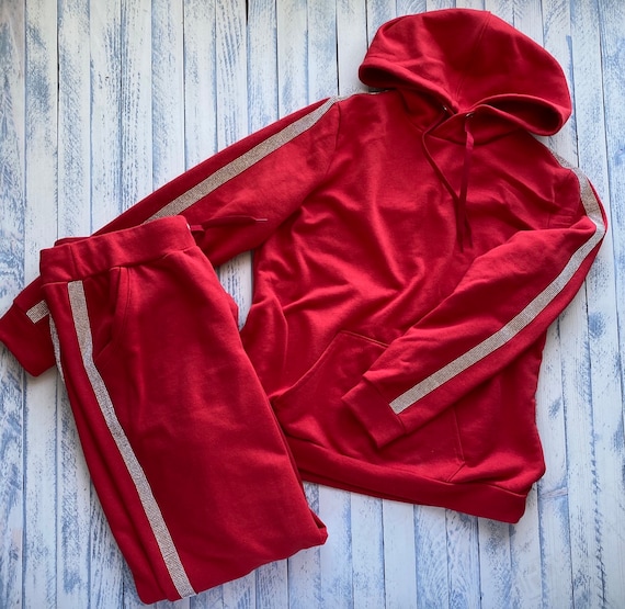 Women's Rhinestone Tracksuit Sportswear Sports Style - Etsy