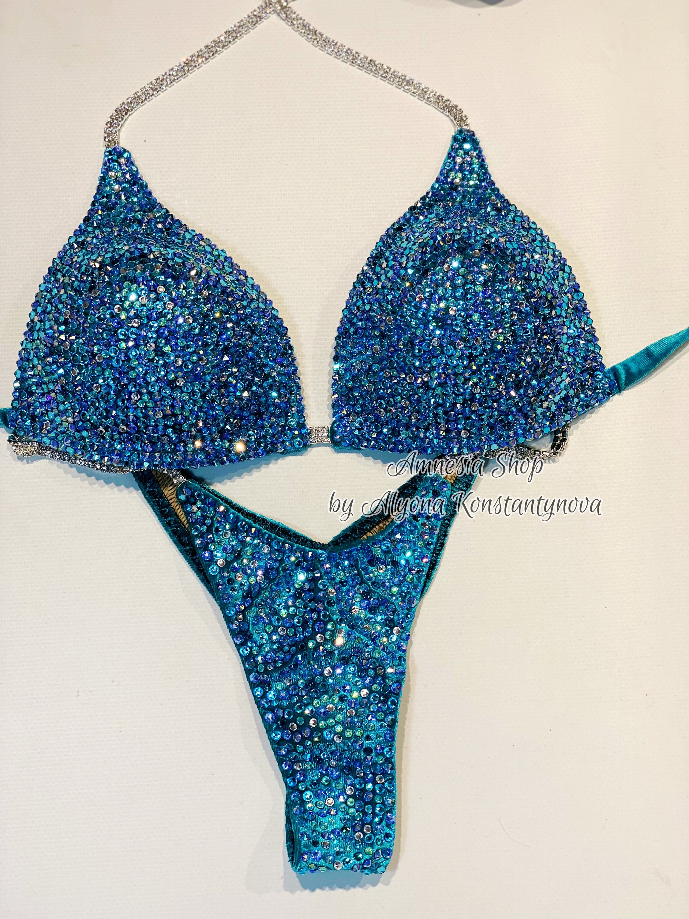 Competition Set - Rhinestone Fitness - NPC - IFBB - WBFF - Figure ...