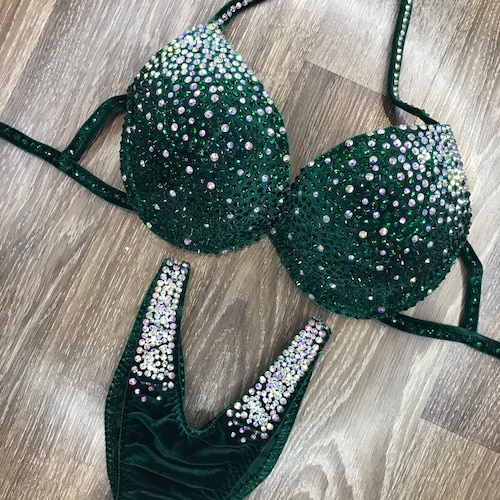 Competition Set Rhinestone Fitness NPC IFBB WBFF - Etsy