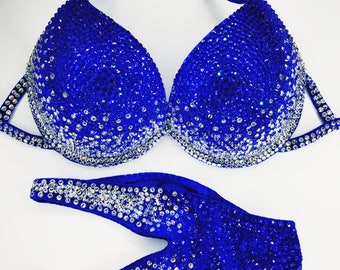 Competition Bikini Set Rhinestone Fitness NPC IFBB | Etsy