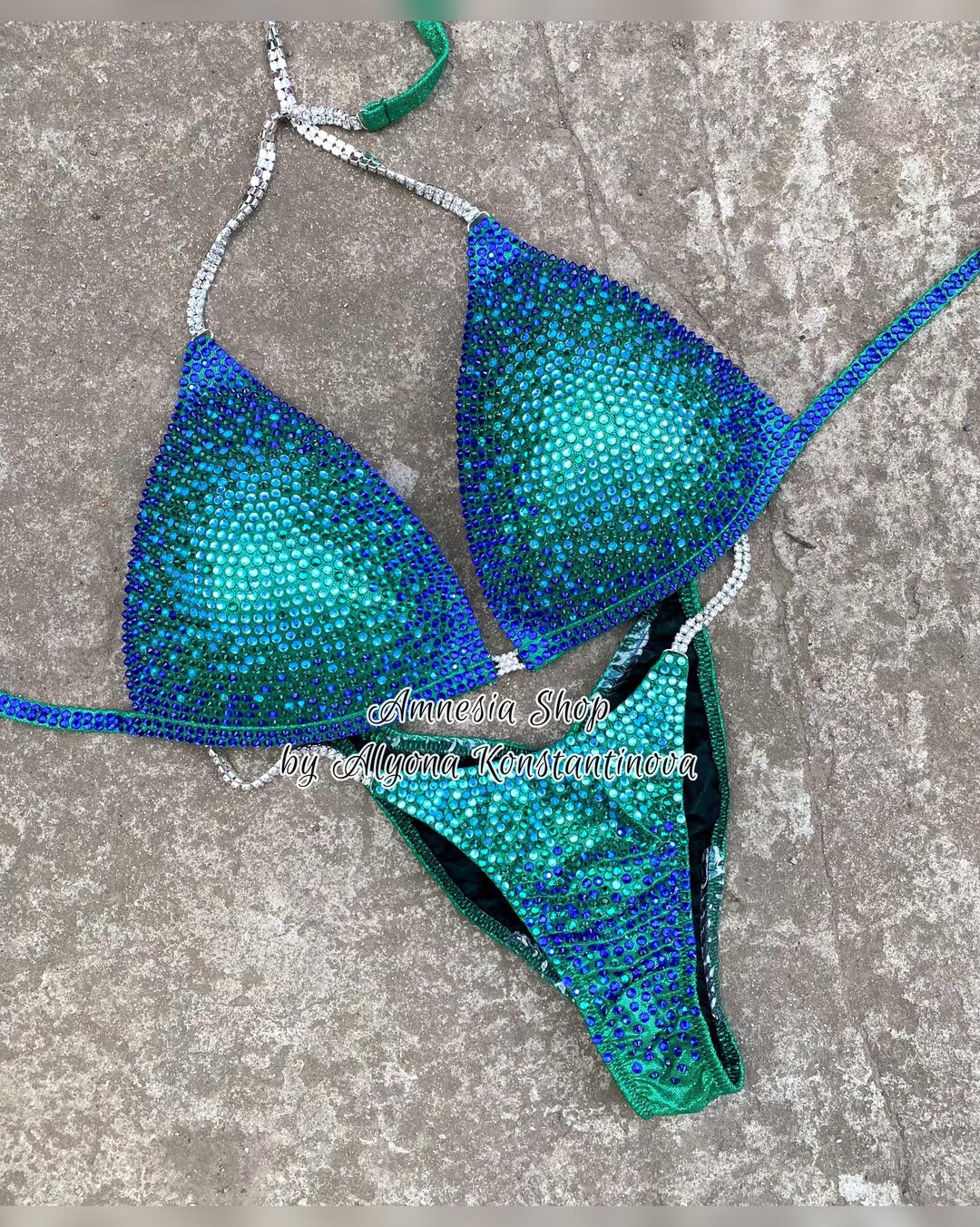 Competition Set - Rhinestone Fitness - NPC - IFBB - WBFF - Figure ...
