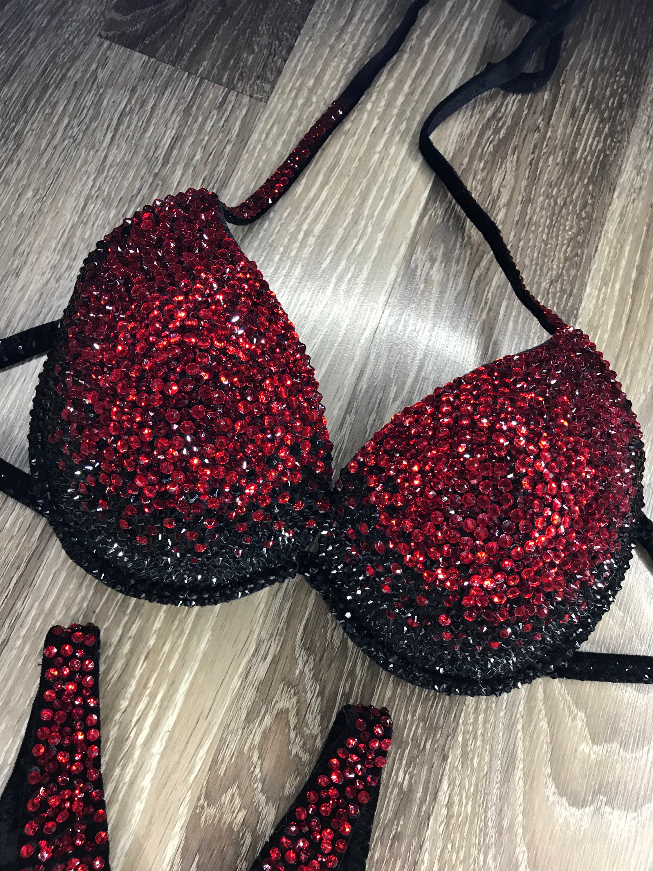 Competition Bikini Set Rhinestone Fitness NPC IFBB - Etsy