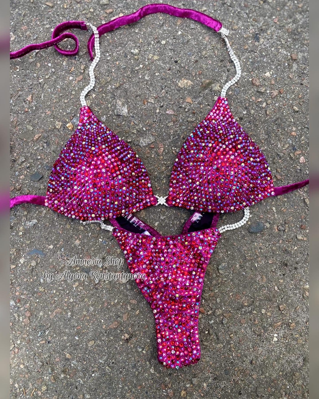 Pink Competition Bikini, Competition Set, Figure Bikini, Posing ...