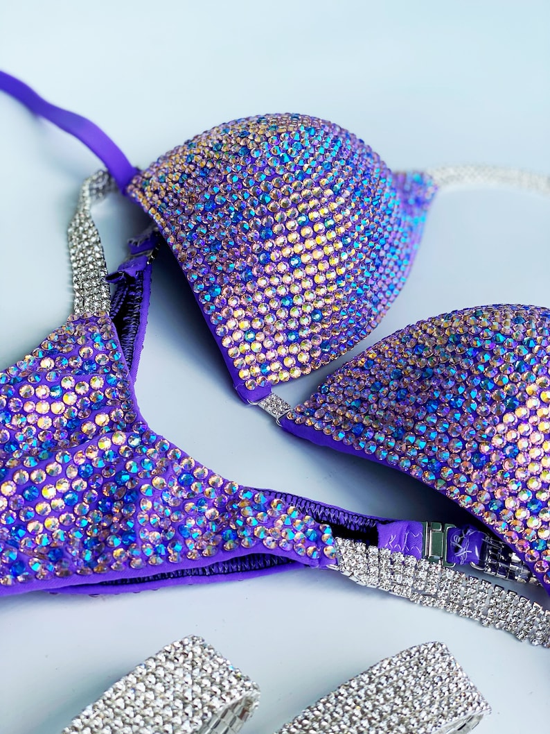 Competition Set Rhinestone Fitness NPC IFBB WBFF - Etsy