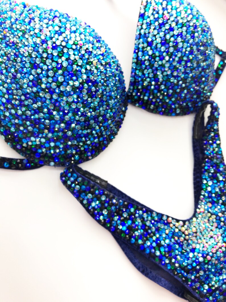 Blue Bikini - Fitness Bikini - Bikini Suit - Bodybuilding Bikini ...