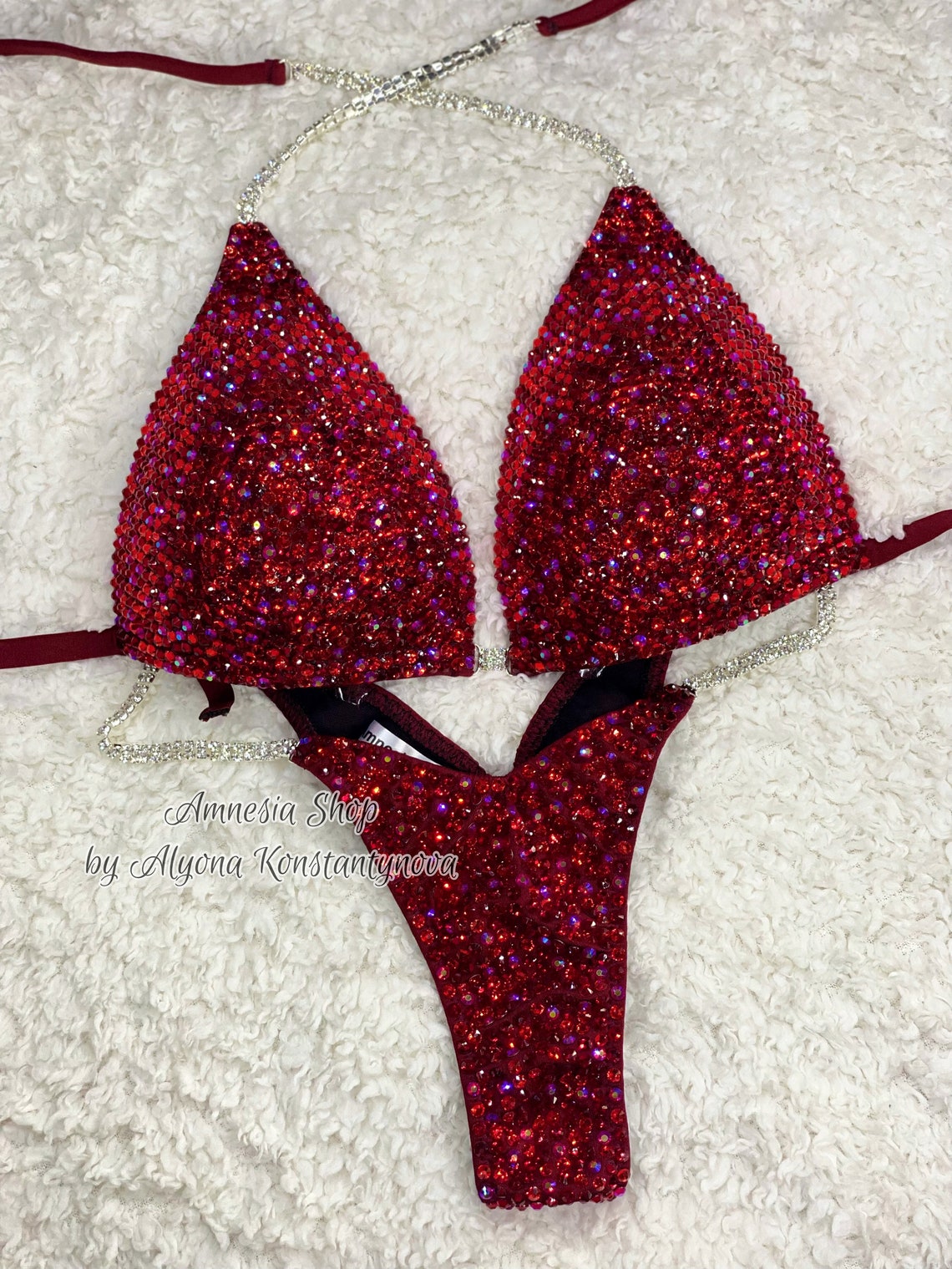 Competition Set Rhinestone Fitness NPC IFBB WBFF - Etsy