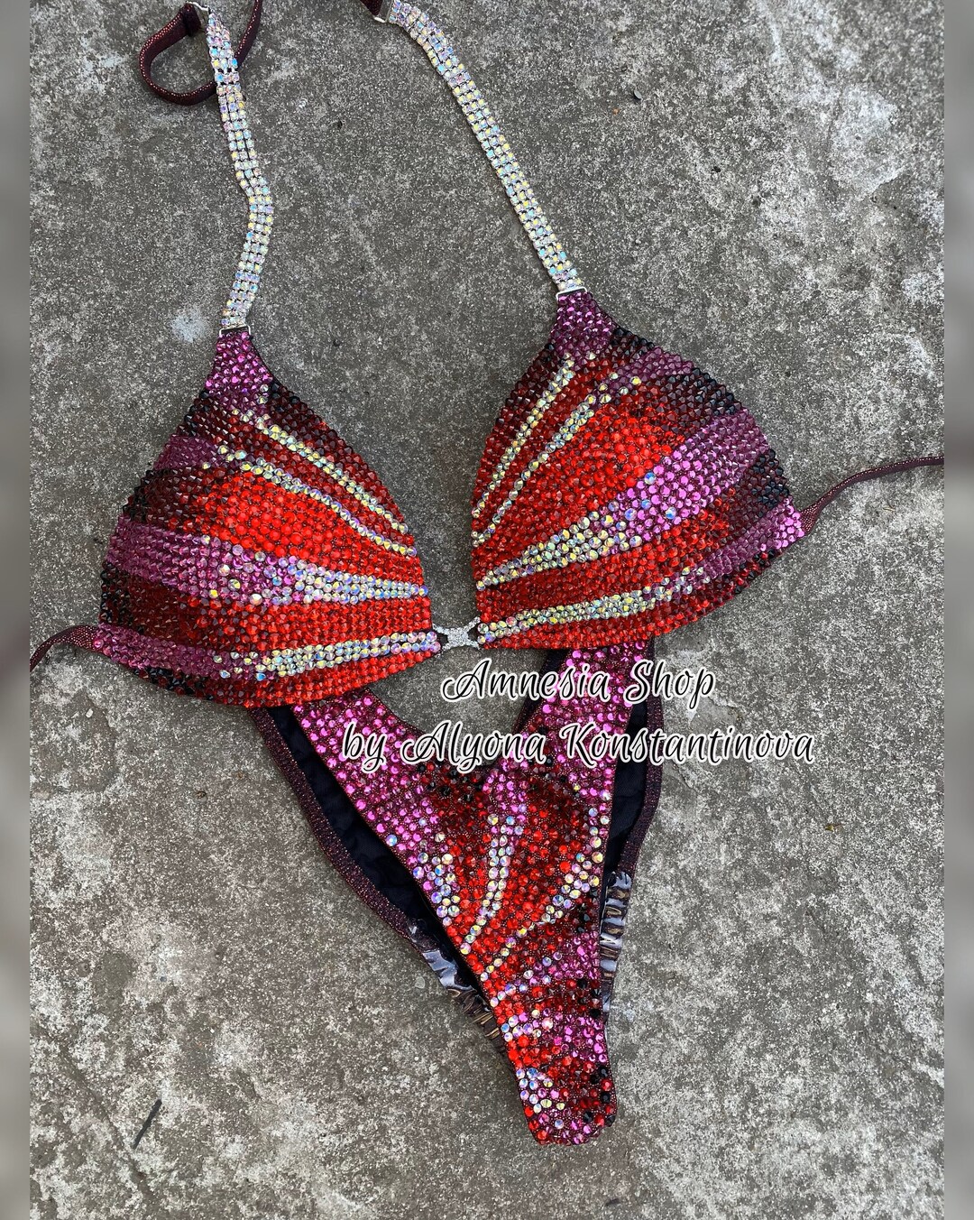 Competition Set - Rhinestone Fitness - NPC - IFBB - WBFF - Figure ...