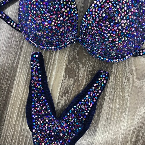 Competition Set Rhinestone Fitness NPC IFBB WBFF - Etsy