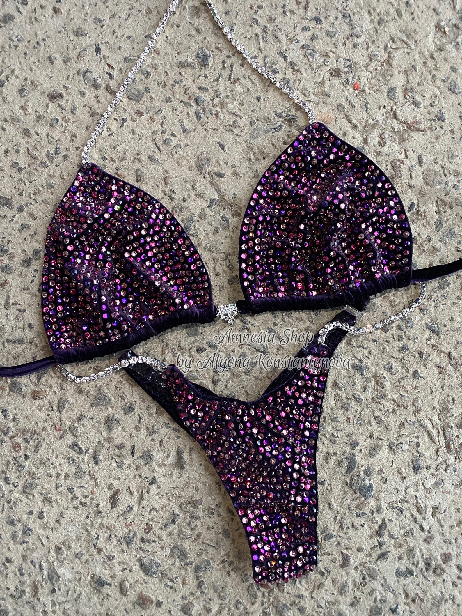 Competition Bikini Set - Rhinestone Fitness - NPC - IFBB - WBFF ...
