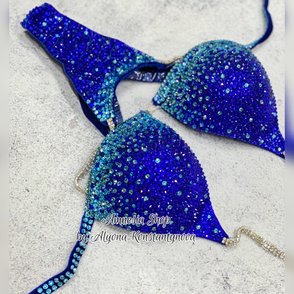 Rhinestone Bathing Suit - Etsy