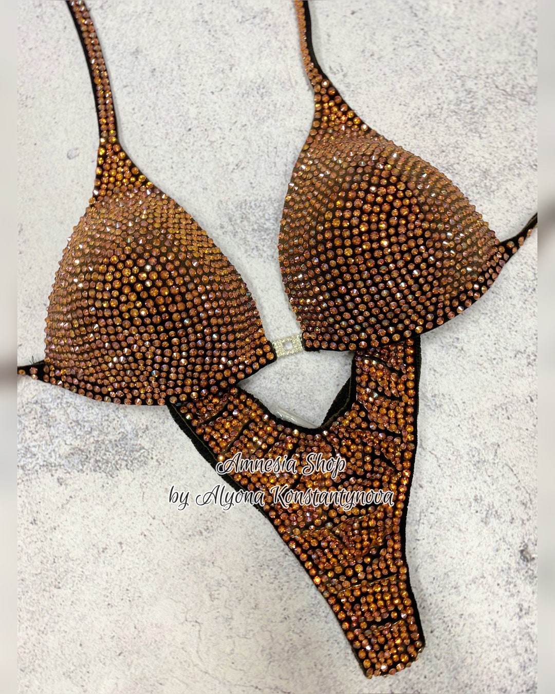 Competition Bikini Set - Rhinestone Fitness - NPC - IFBB - WBFF ...