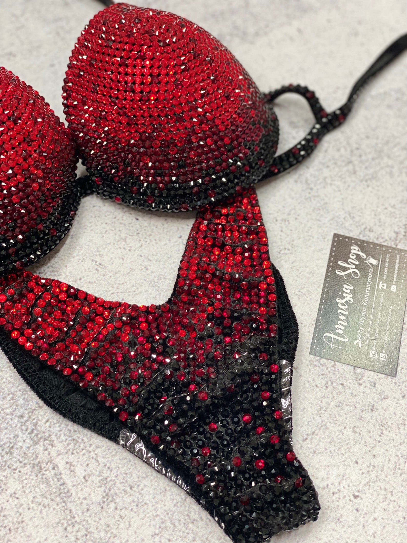 Competition Bikini Set - Rhinestone Fitness - Figure Bikini - IFBB ...