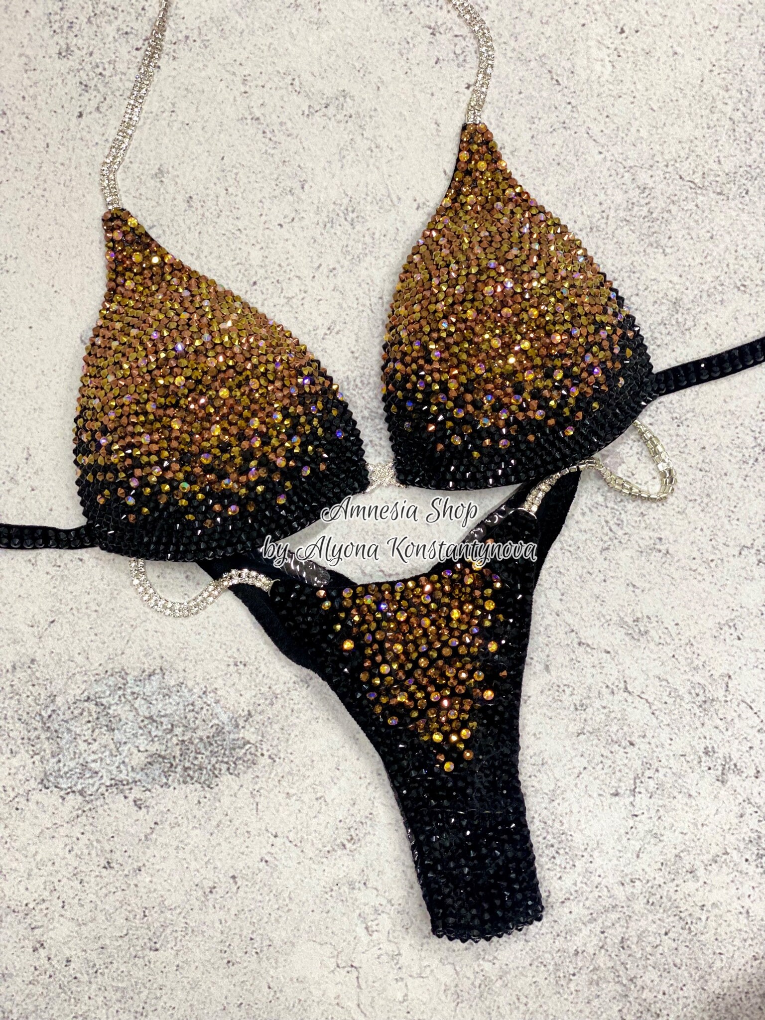 Black Gold Competition Bikini Suit Competition Set Figure - Etsy Black Gold Competition Bikini Suit Competition Set Figure - Etsy